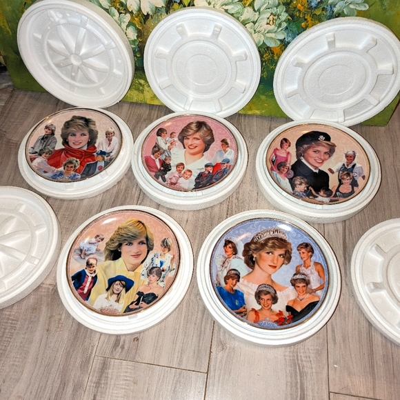 Other | Vintage Ultra Rare Princess Diana Collectible Plate Dishes ...